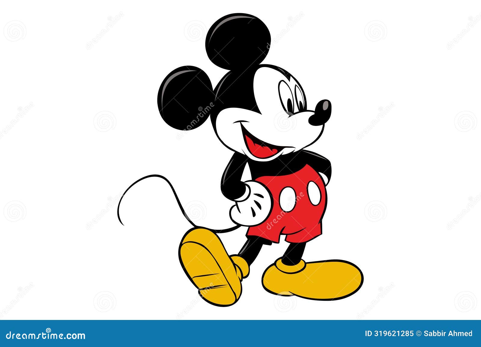 Mickey Mouse Cartoon Expressions Vector Set | CartoonDealer.com #298597213