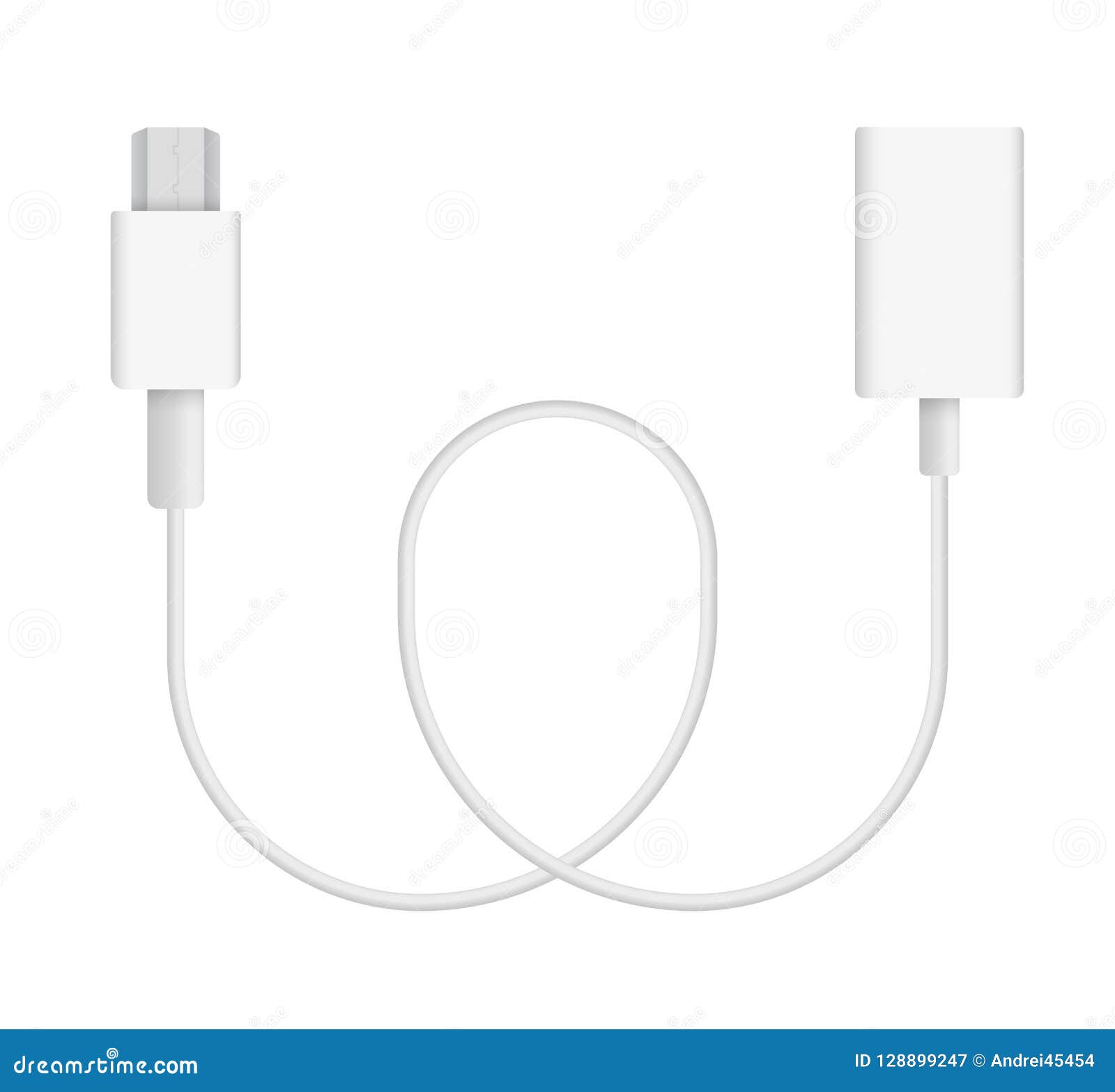 Vector Illustration of Micro-USB Stock Illustration - Illustration of ...