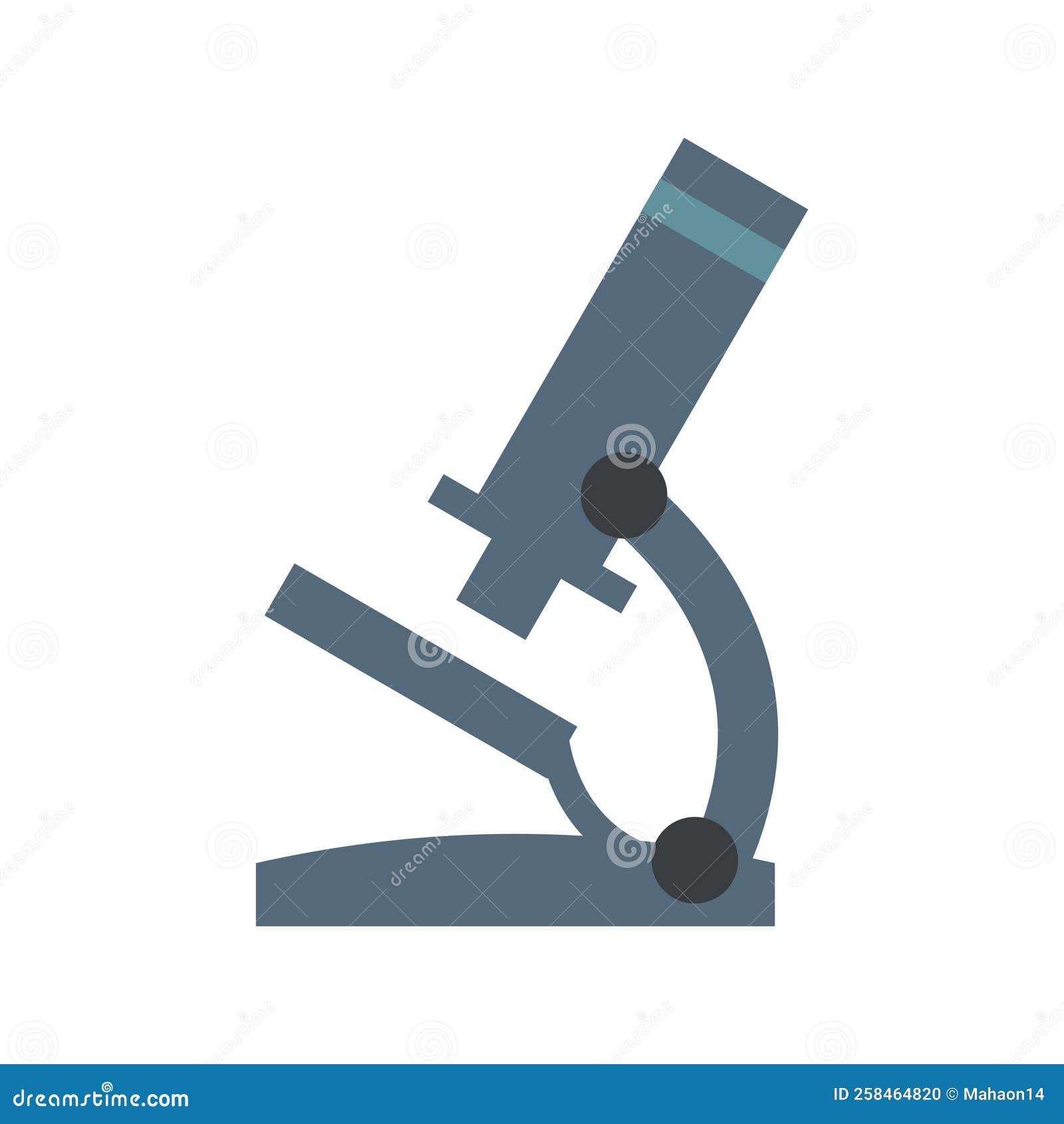 Vector Illustration of a Microscope Stock Vector - Illustration of ...