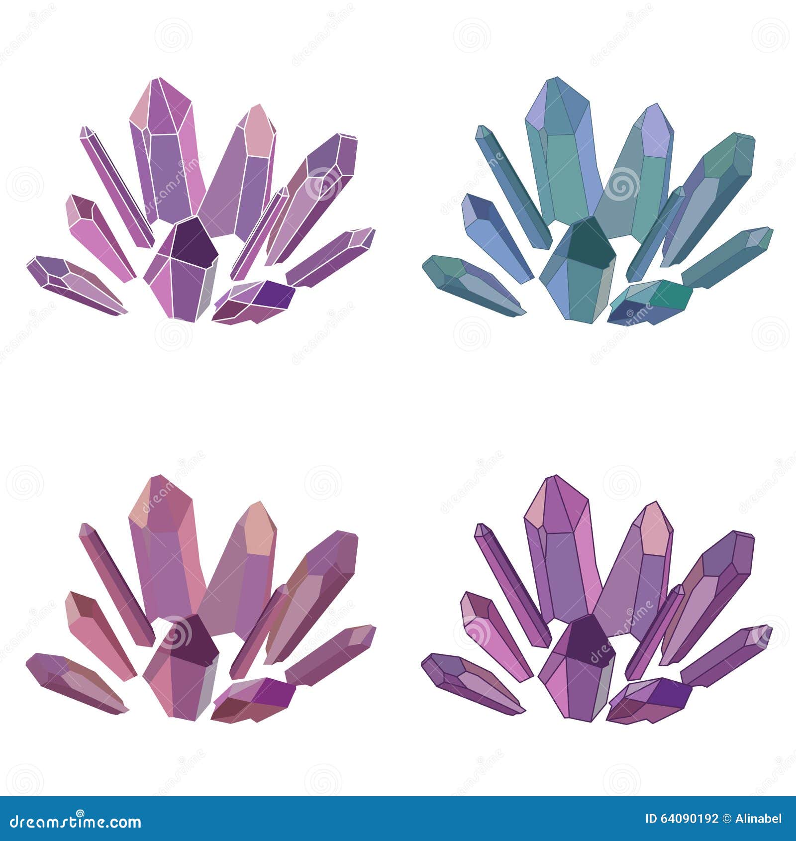 Vector Illustration with Minerals Stock Vector - Illustration of item ...