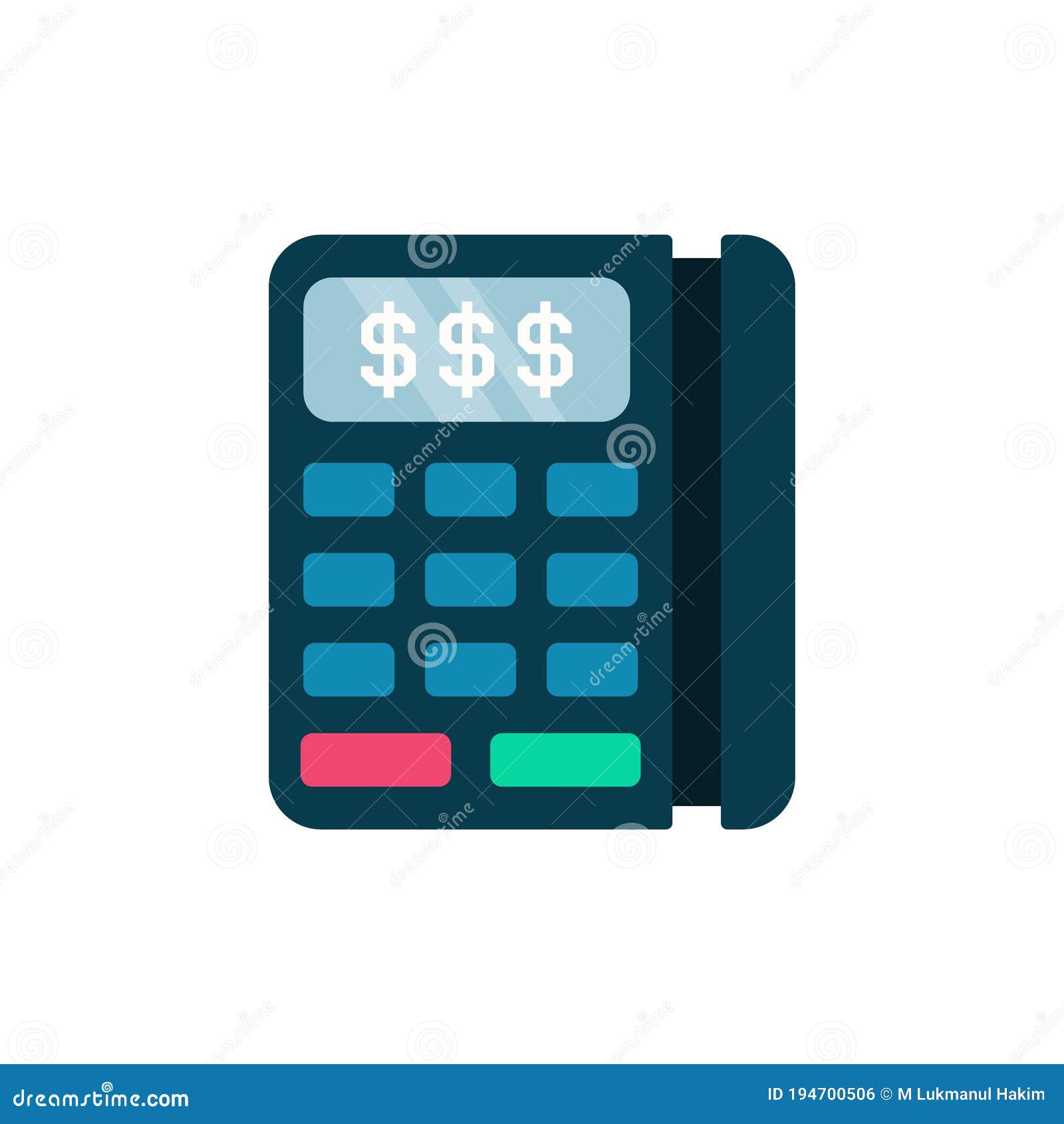 Vector Illustration Mini Bank Service - Terminal Service Card Bank ...