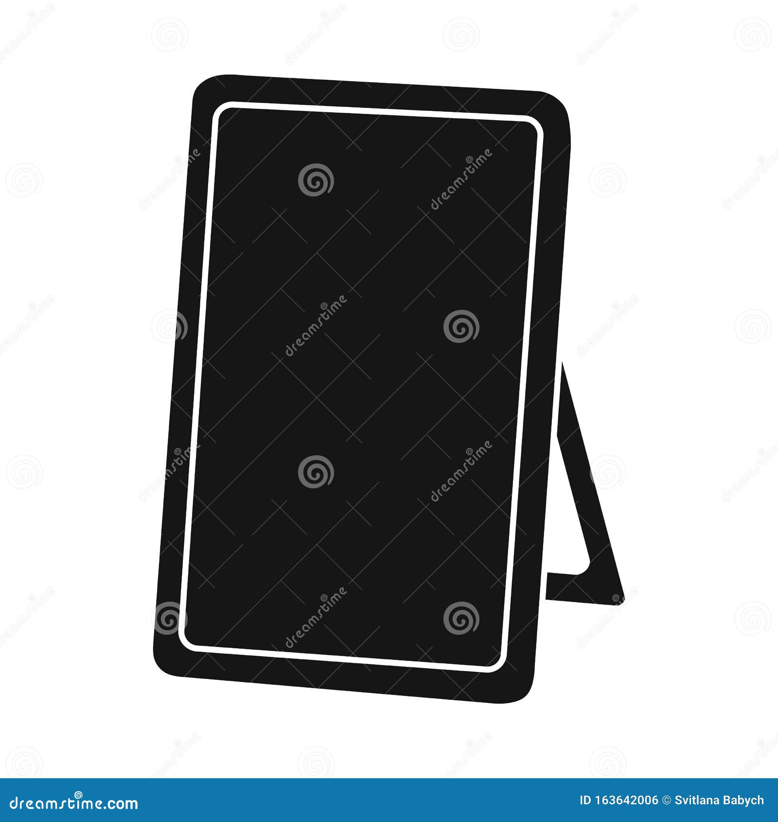 Vector Design of Mirror and Rectangle Symbol. Graphic of Mirror and ...