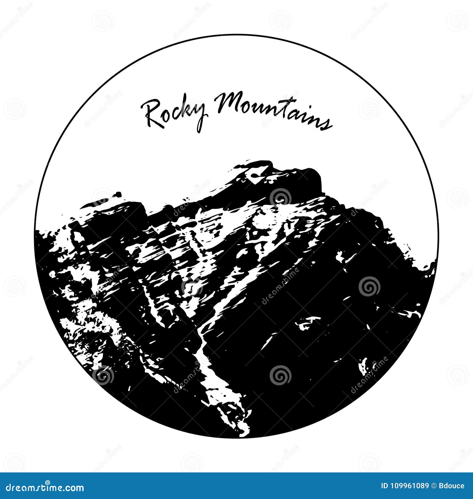 Mountains Font. Hand Drawn English Alphabet. Vector Illustration ...