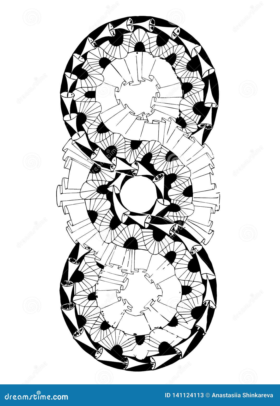 Vector Illustration. the Mobius Strip. Double Infinity. Lemniscate ...
