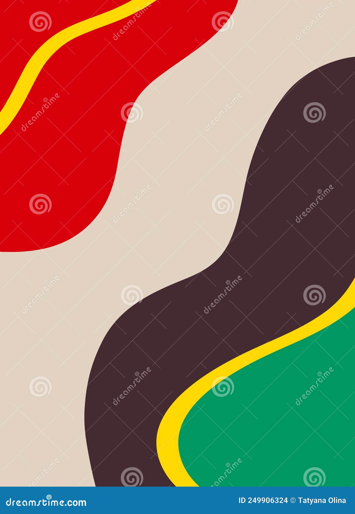 Modern Abstract Background in Rasta Style Stock Vector - Illustration ...