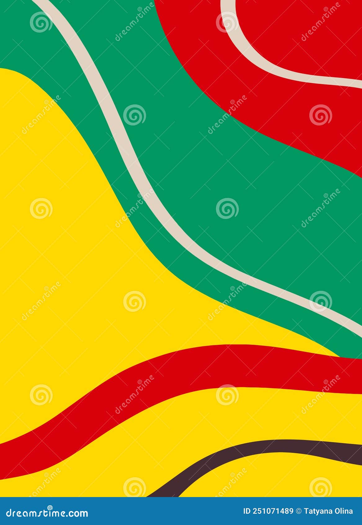 Modern Abstract Background in Rasta Style Stock Vector - Illustration ...