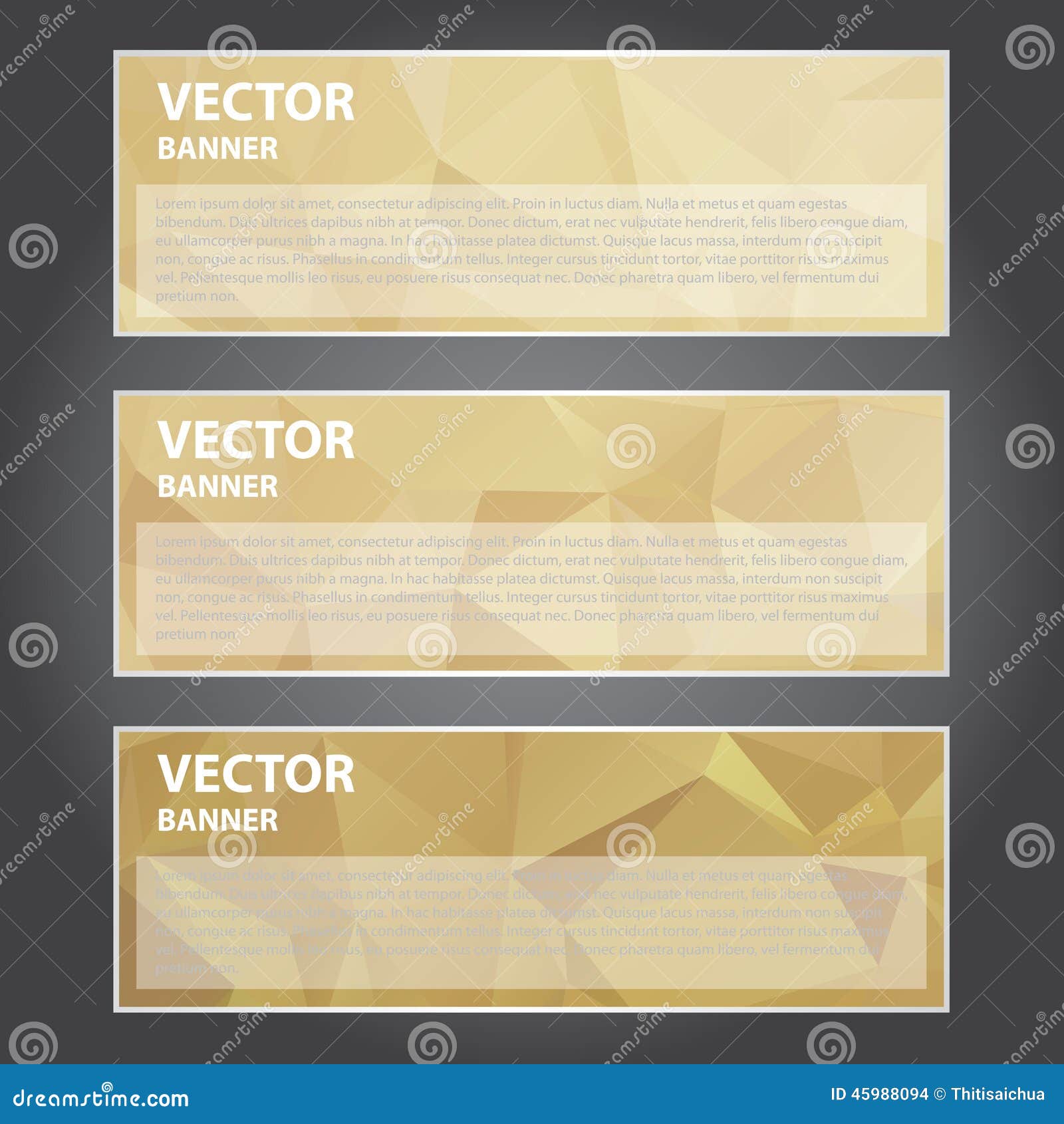 Vector Illustration, Modern Banner for Creative Work Stock Vector ...