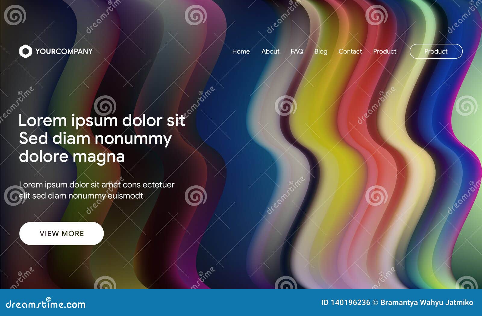 Vector Illustration Of Modern Design With Flow Shape And Liquid Wave ...