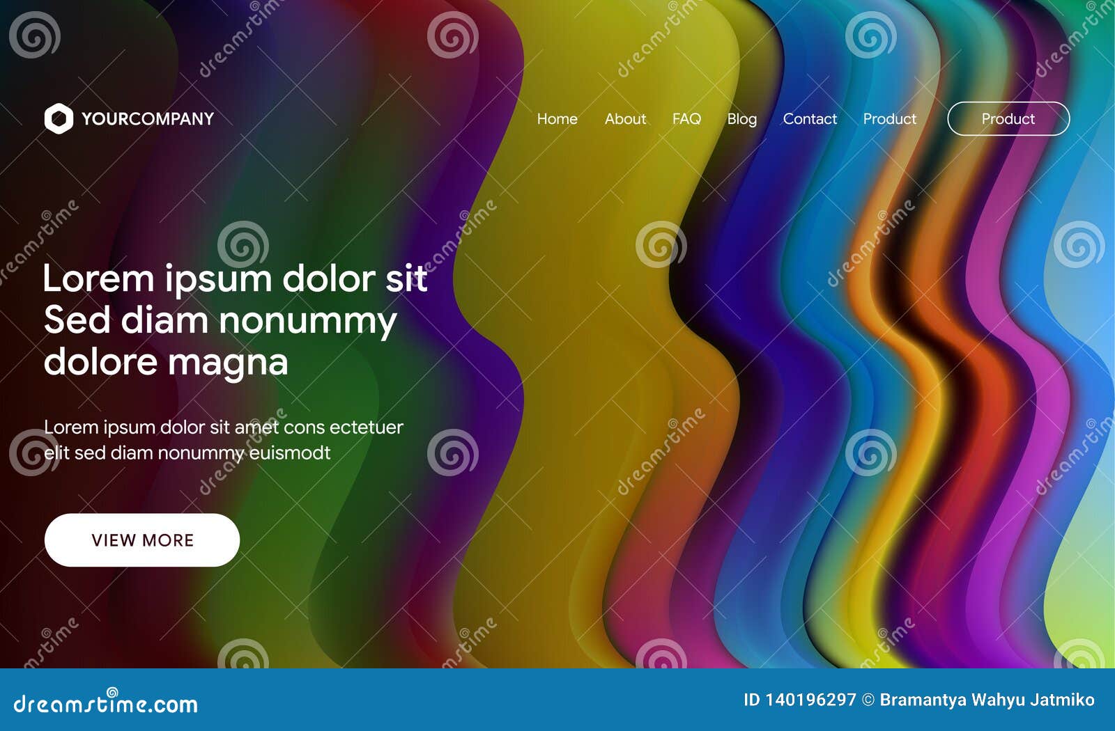 Vector Illustration Of Modern Design With Flow Shape And Liquid Wave ...