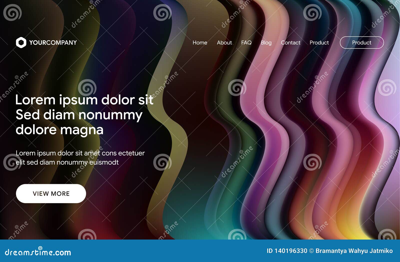 Vector Illustration Of Modern Design With Flow Shape And Liquid Wave ...