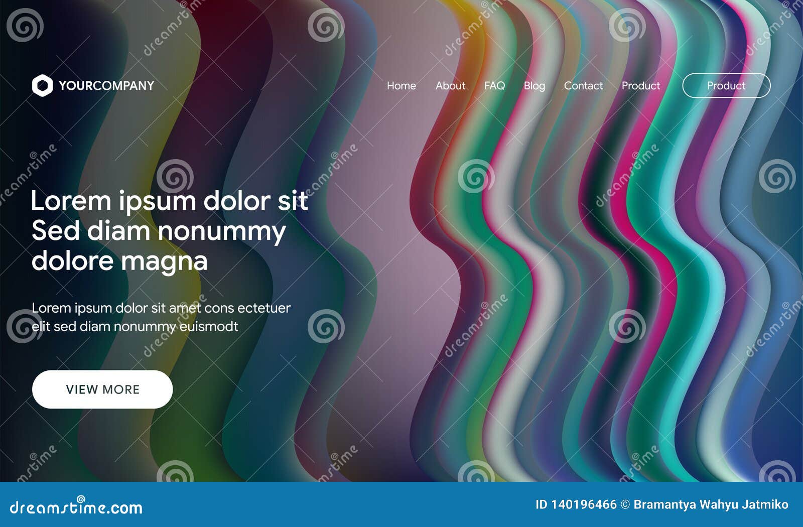 Vector Illustration of Modern Design with Flow Shape and Liquid Wave ...