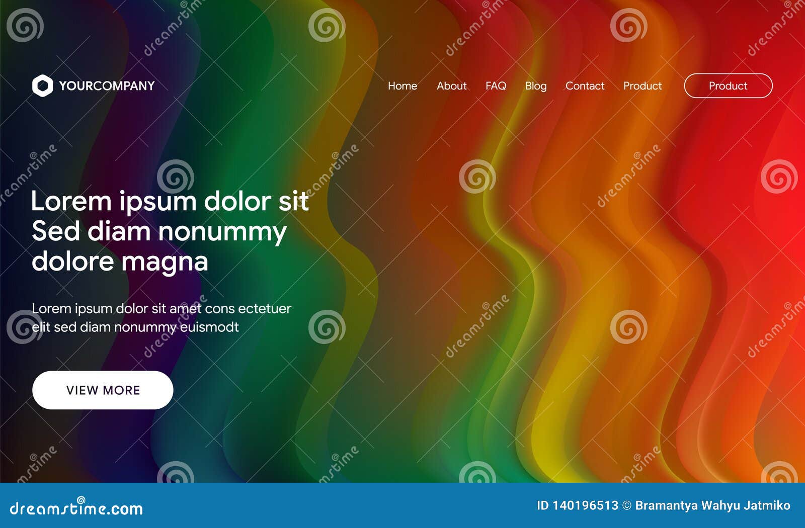 Vector Illustration Of Modern Design With Flow Shape And Liquid Wave ...