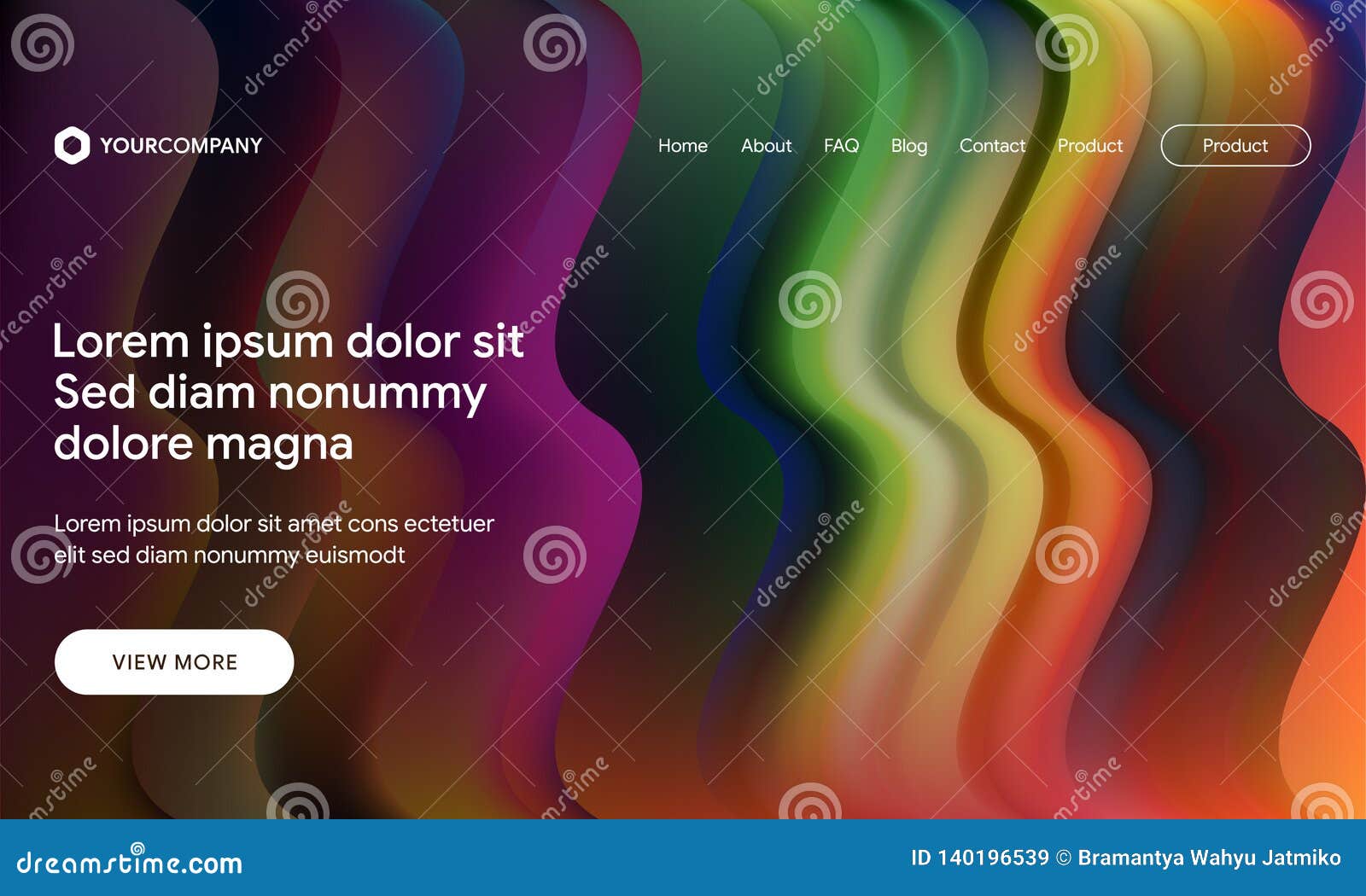 Vector Illustration Of Modern Design With Flow Shape And Liquid Wave ...