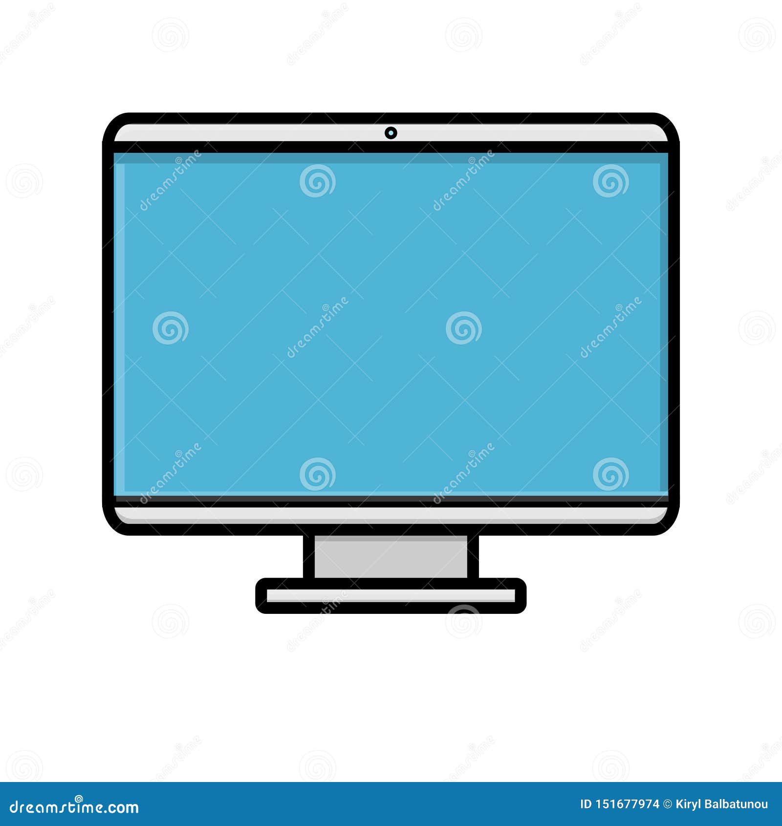 Vector Illustration of Modern Digital Digital Smart Rectangular ...