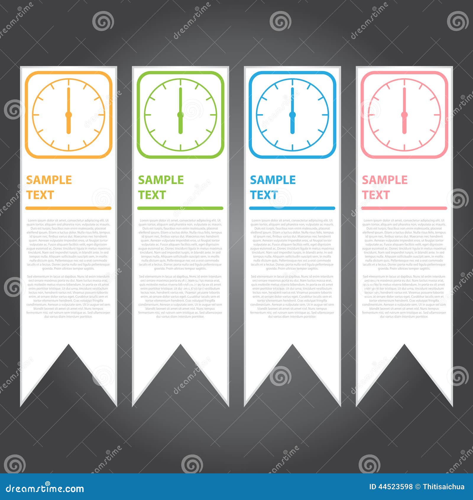 Vector Illustration, Modern Flag Banner for Design Work Stock Vector ...