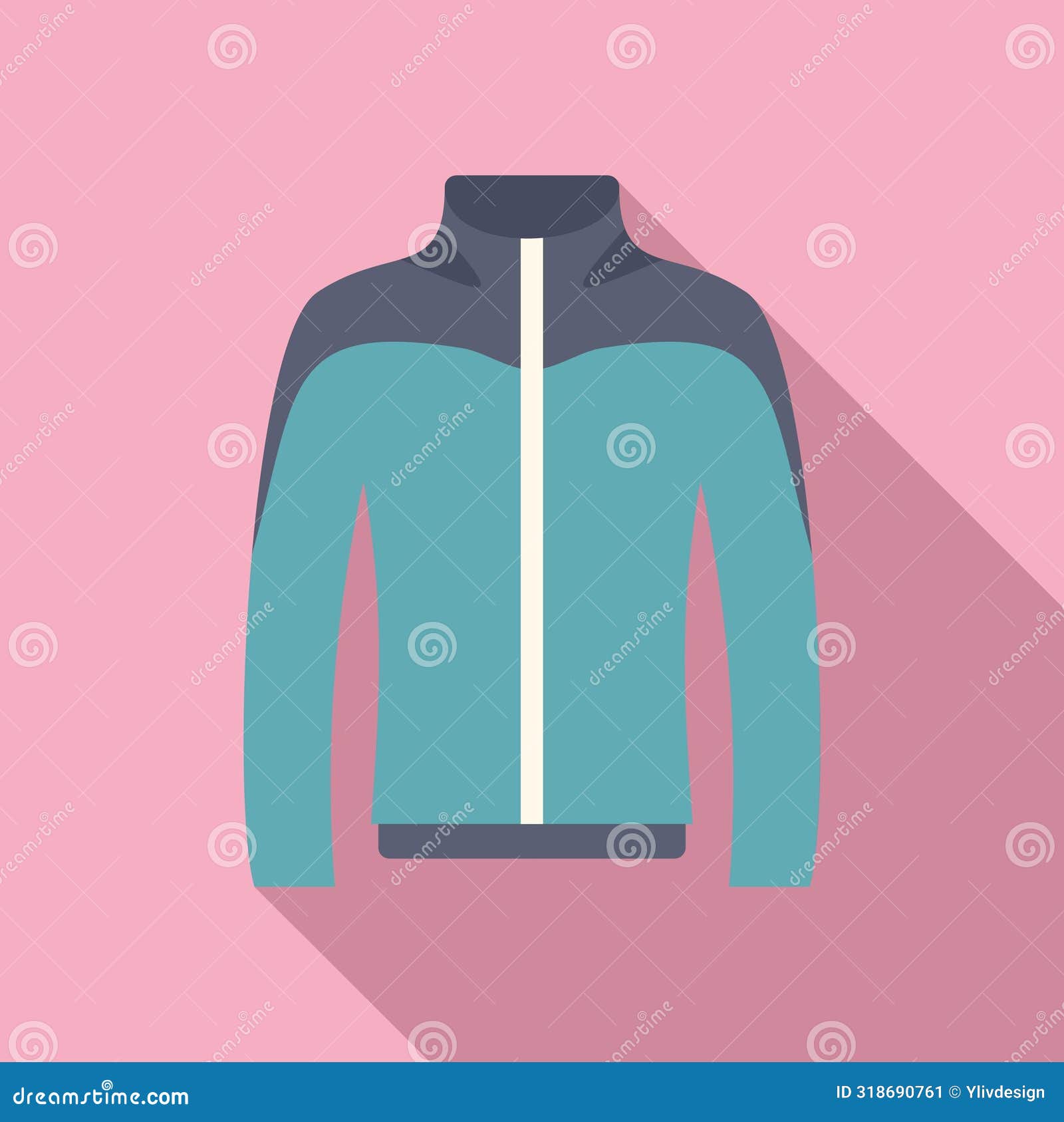 Vector Illustration of Modern Jacket on Pink Background Stock Vector ...