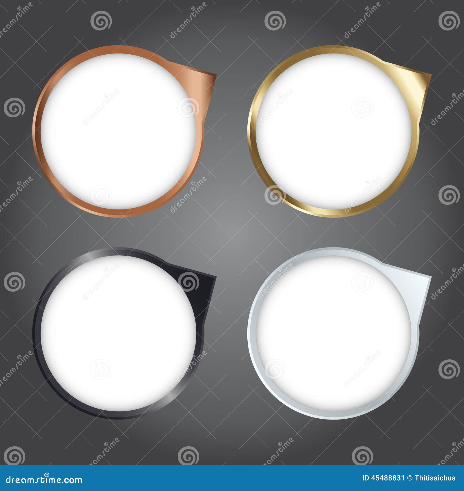 Vector Illustration, Modern Metal Icon and Template for Design a Stock ...