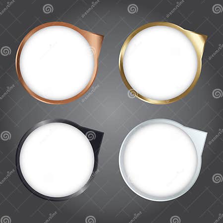 Vector Illustration, Modern Metal Icon and Template for Design a Stock ...