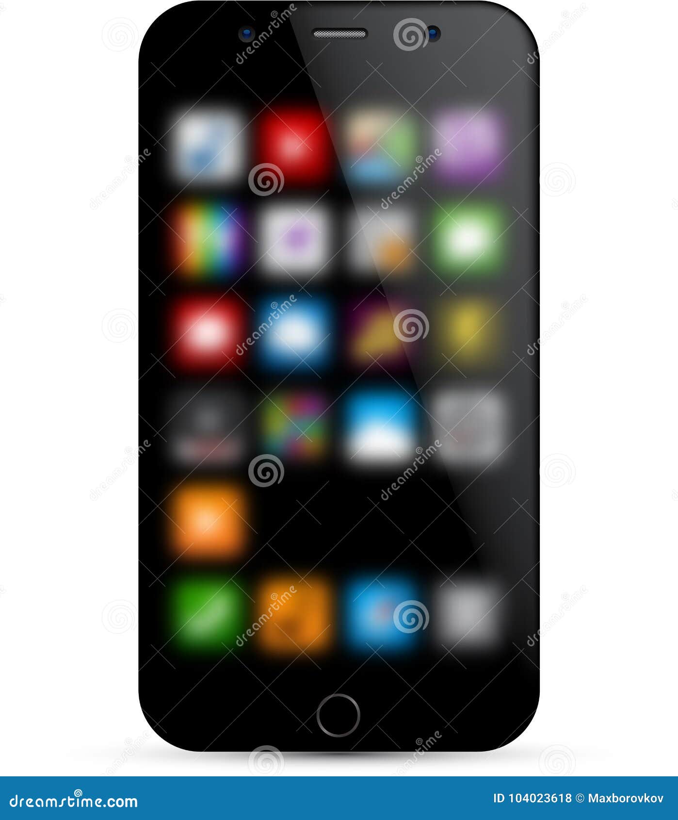 Realistic Smartphone Concept. Stock Vector - Illustration of business ...