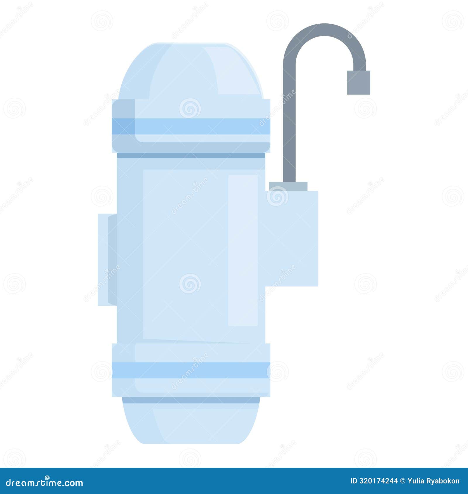 Vector Illustration of Modern Water Filter Stock Vector - Illustration ...