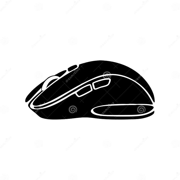 Vector Illustration of Modern Wireless Computer Mouse for Tech and ...