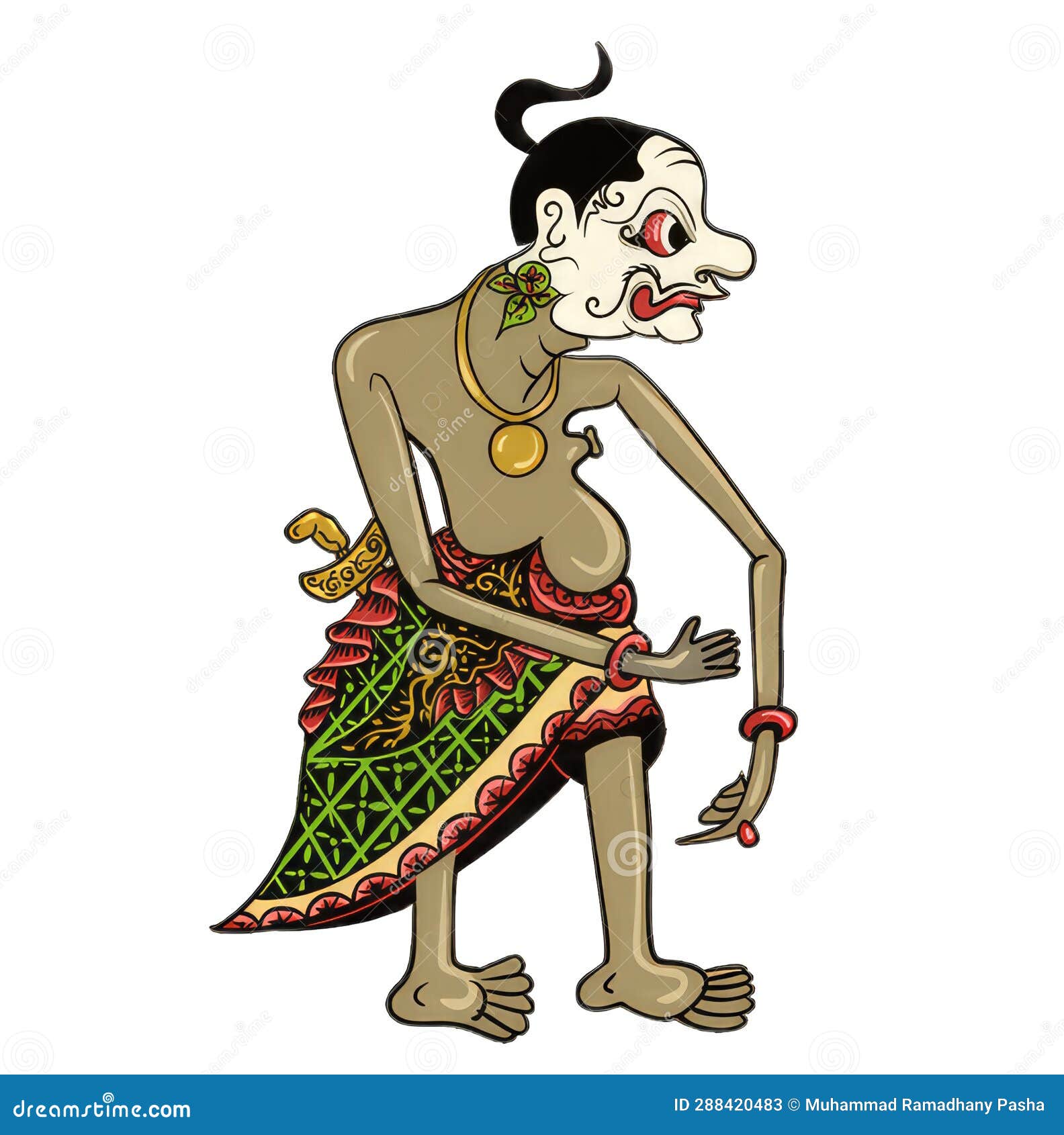 Vector Illustration, Modification of Wayang Kulit Purwa, Character of ...