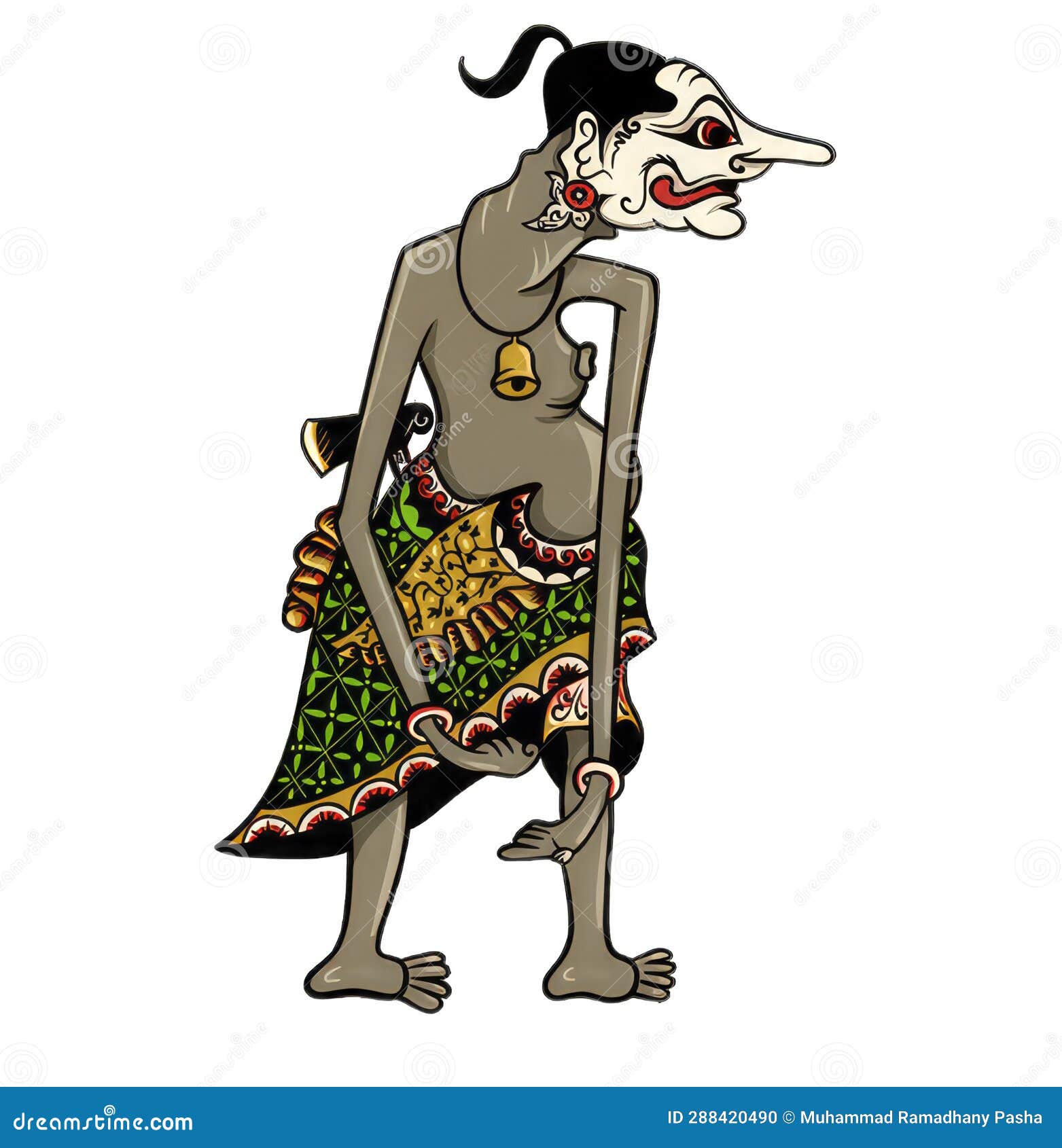 Vector Illustration, Modification of Wayang Kulit Purwa, Character of ...