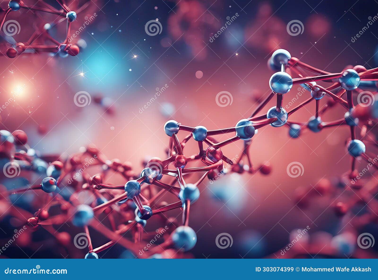 Vector Illustration of Molecular Structure and Genetic Engineering ...