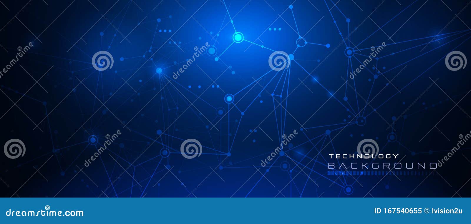Vector Illustration Molecule,Connected Lines with Dots,technology on ...