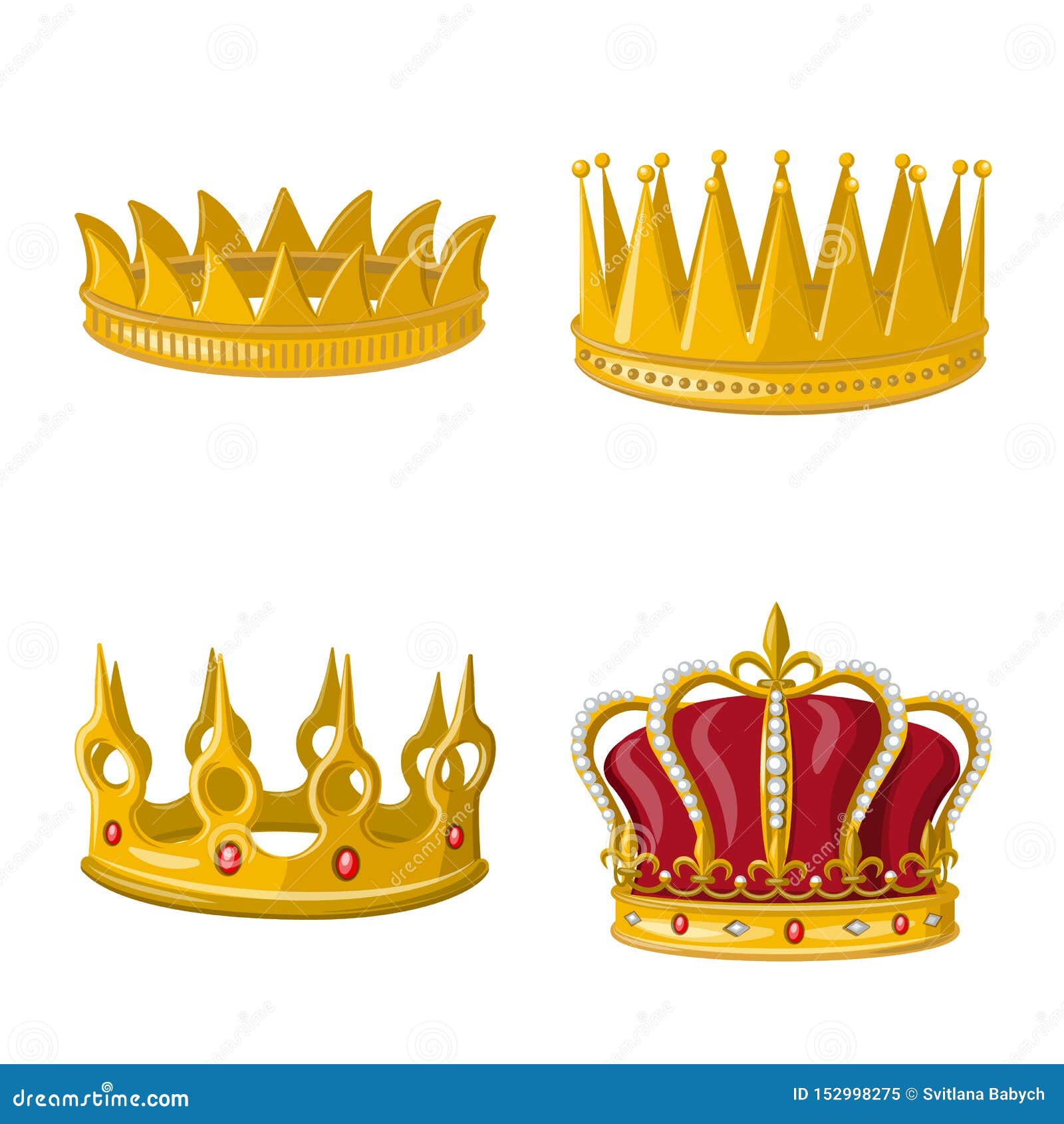 Vector Design of Monarchy and Gold Symbol. Set of Monarchy and Heraldic ...