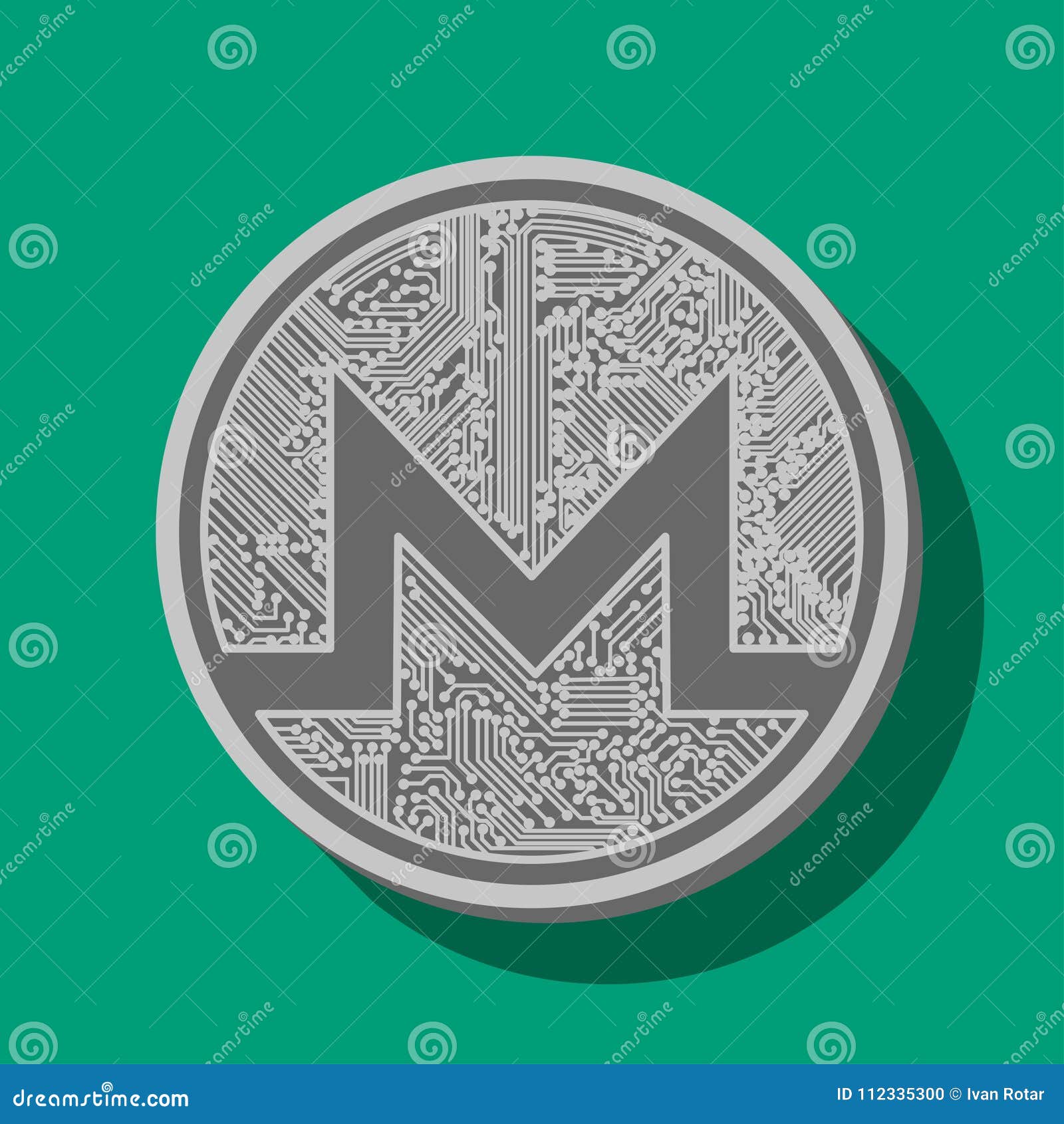 Vector illustration monero editorial image. Illustration of currency ...