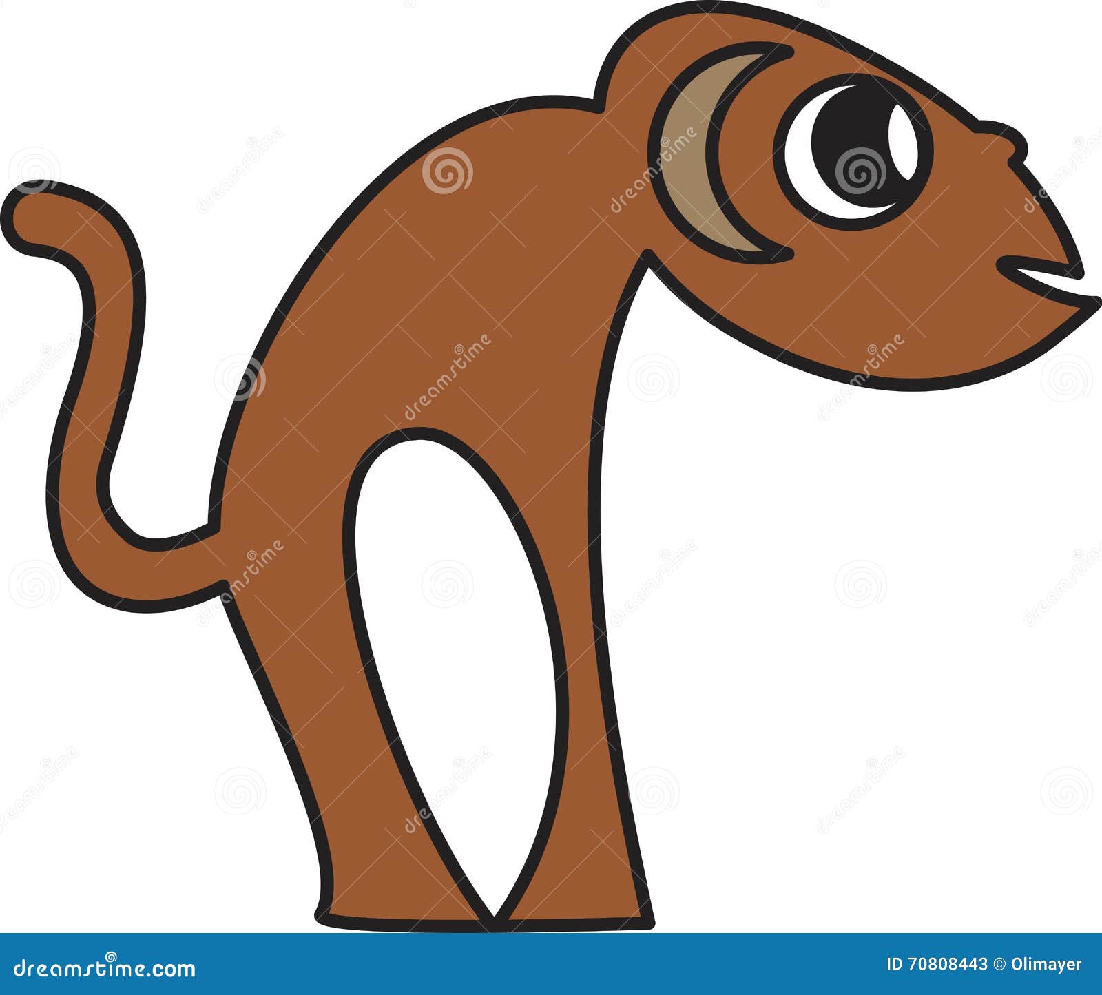 Vector Illustration of a Monkey Stock Vector - Illustration of exotic ...