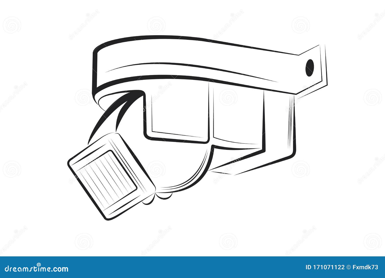 Motion Sensor on a White Background. Stock Vector - Illustration of ...