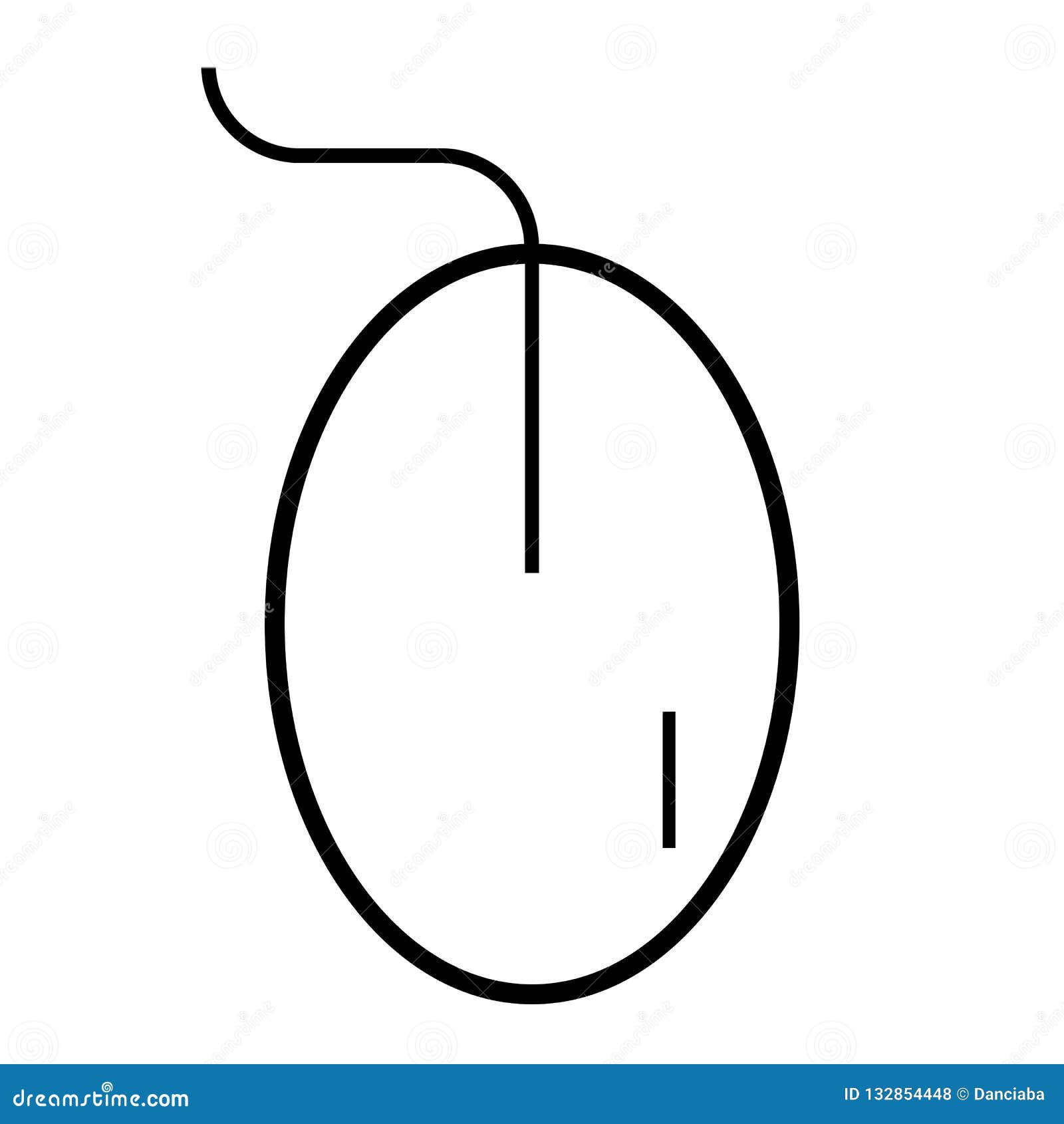 Vector Illustration of Mouse Symbol Stock Illustration - Illustration ...