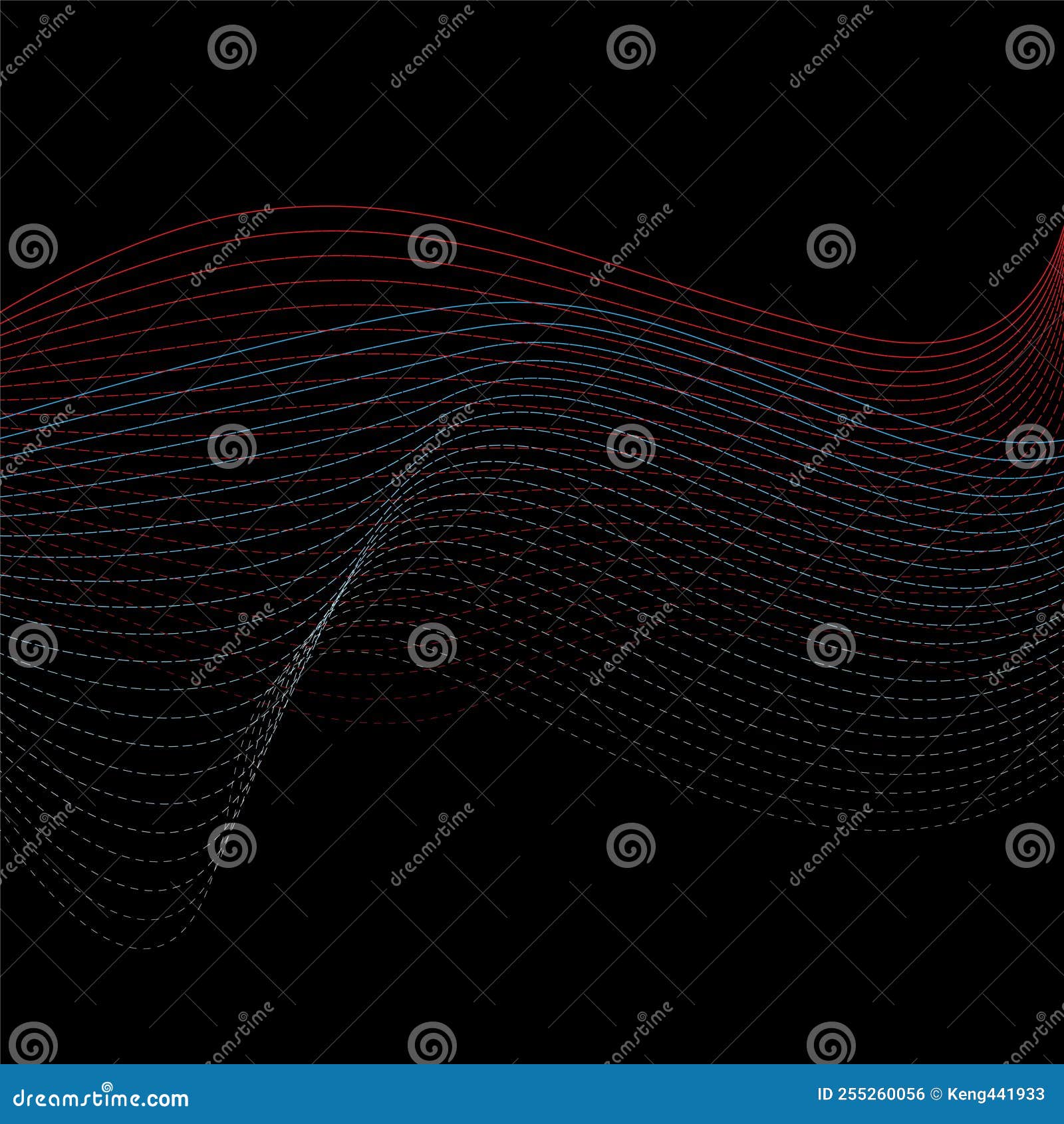 Vector Illustration of Movement Pattern of Lines and Shape Geometric ...