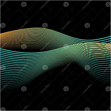 Vector Illustration of Movement Pattern of Lines and Shape Geometric ...