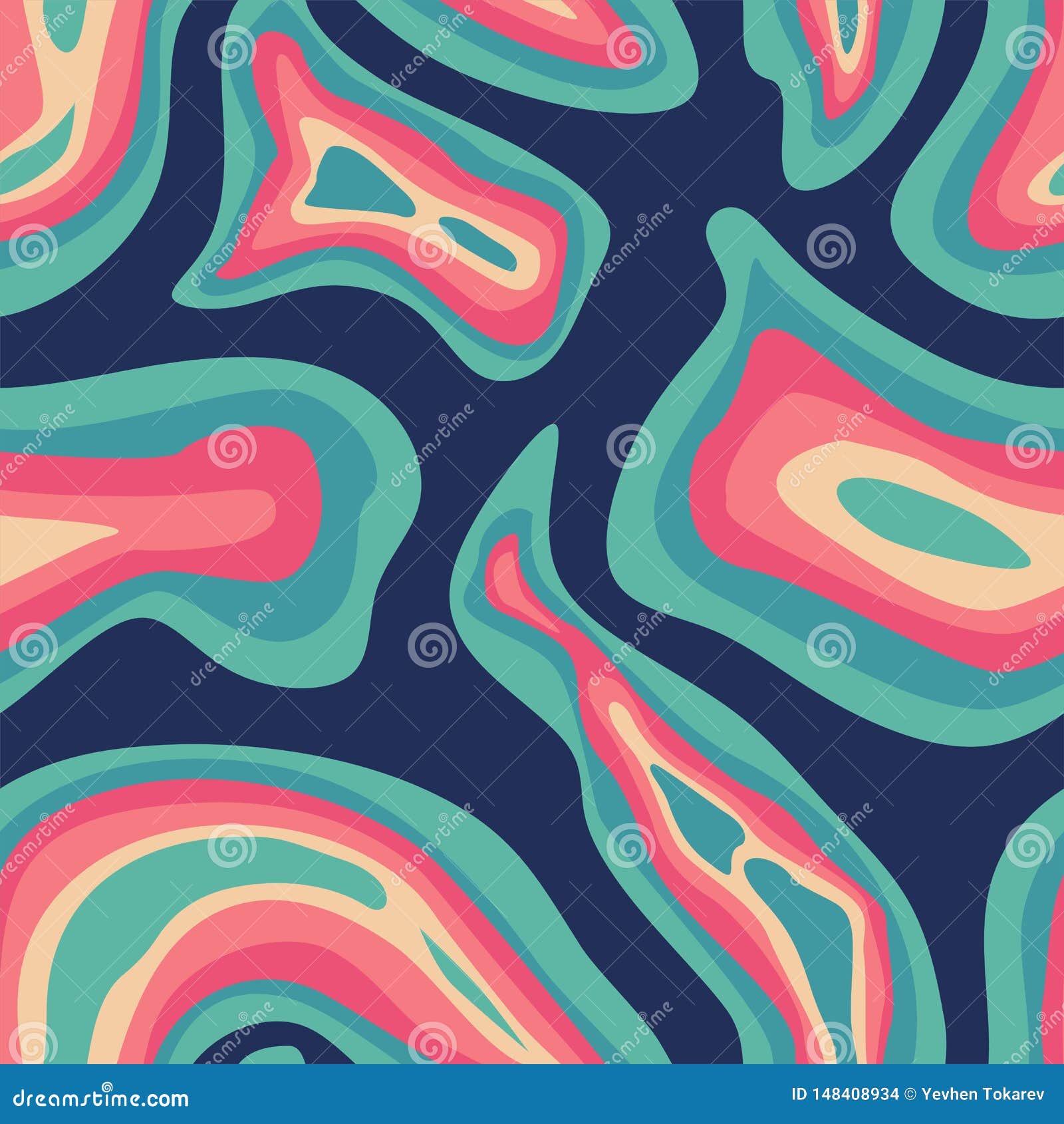 Vector Illustration of Multicolored Spots on a Dark Background. Drops ...