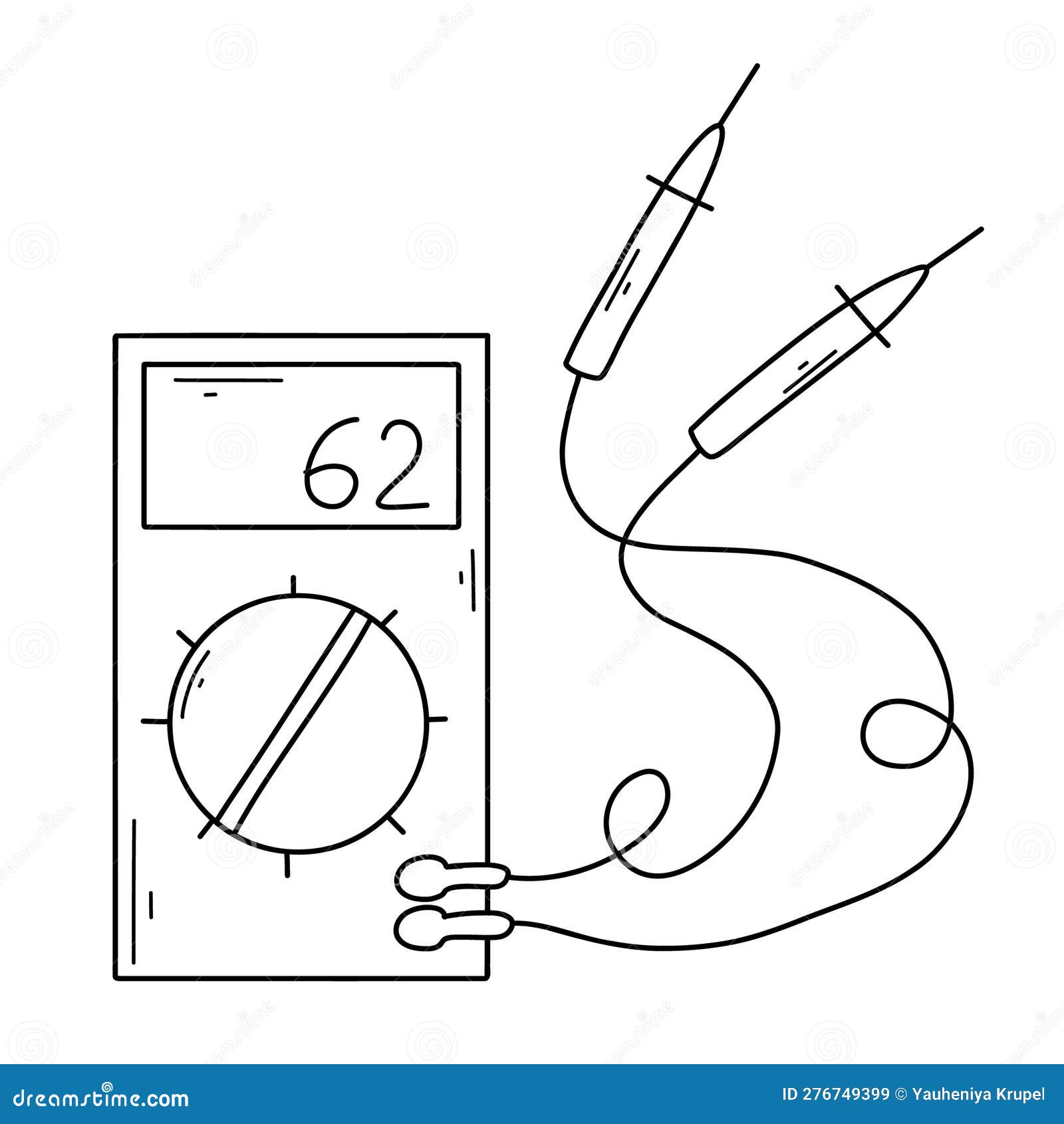 Illustration Of MultiMeter Cartoon Vector | CartoonDealer.com #3495817