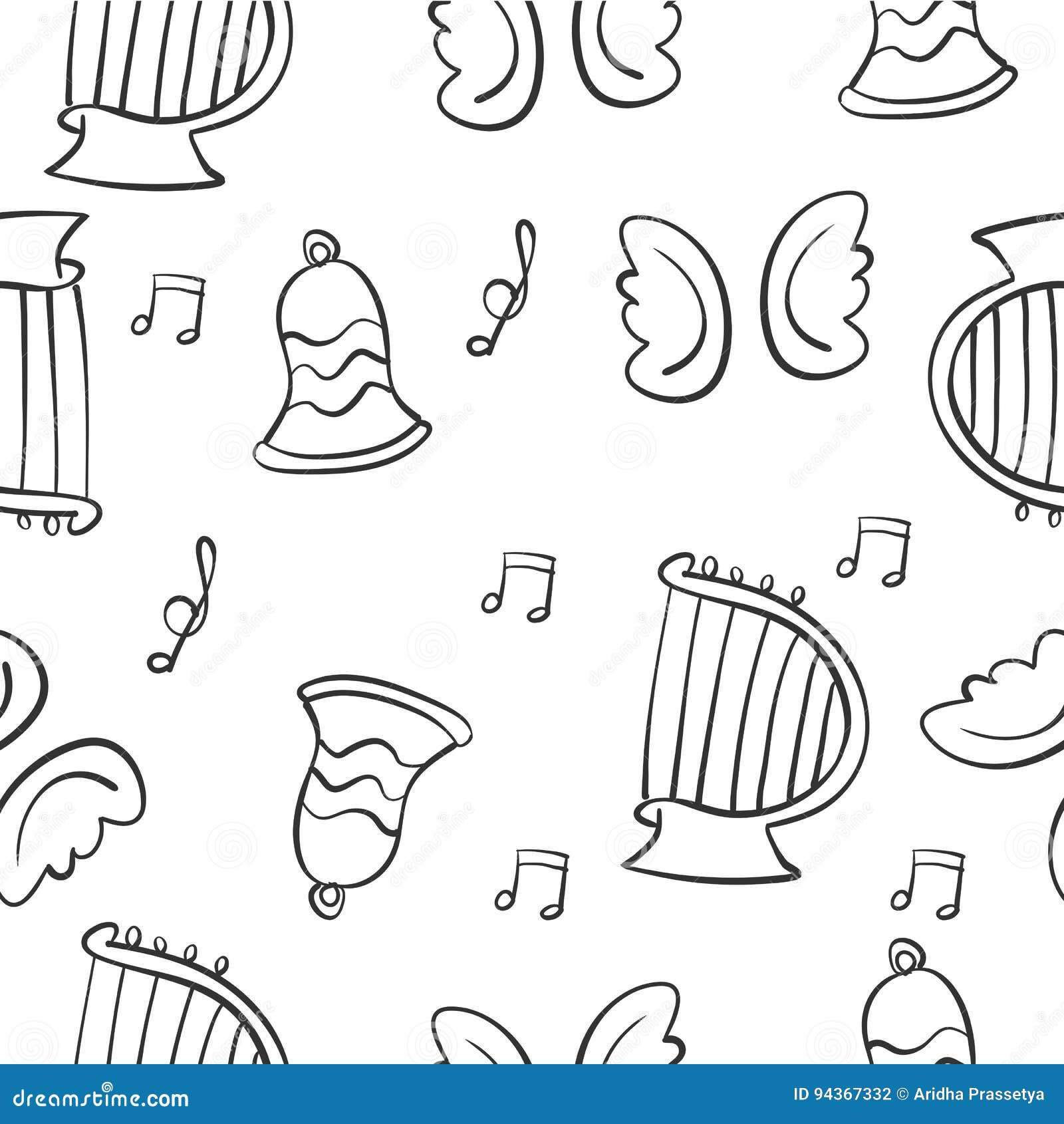 Vector Illustration of Music Theme Doodles Stock Vector - Illustration ...