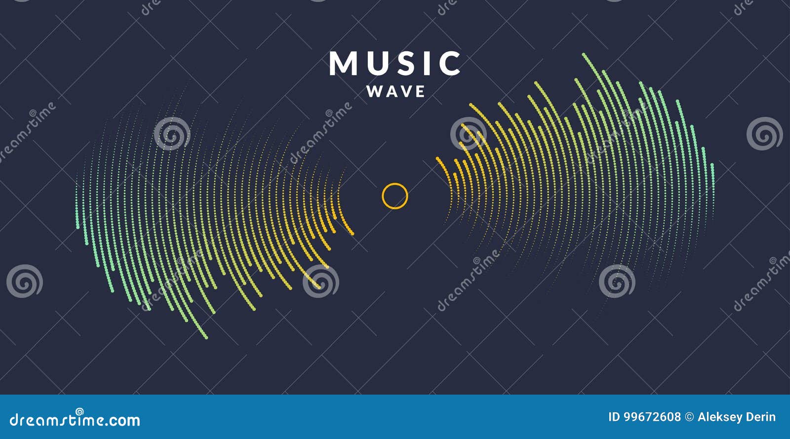 Vector Illustration of Music Wave in the Form of the Equalizer Stock ...