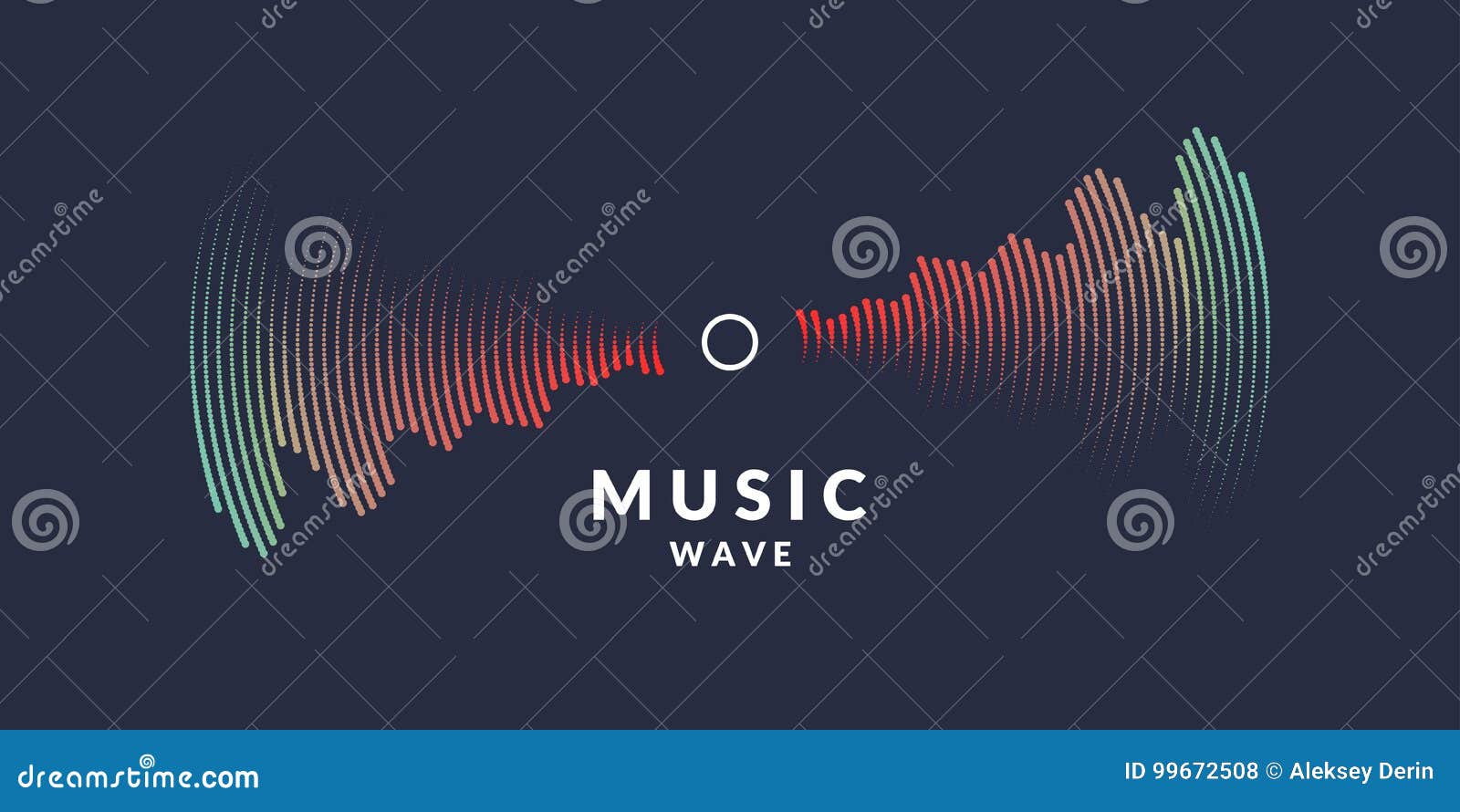 Vector Illustration of Music Wave in the Form of the Equalizer Stock ...