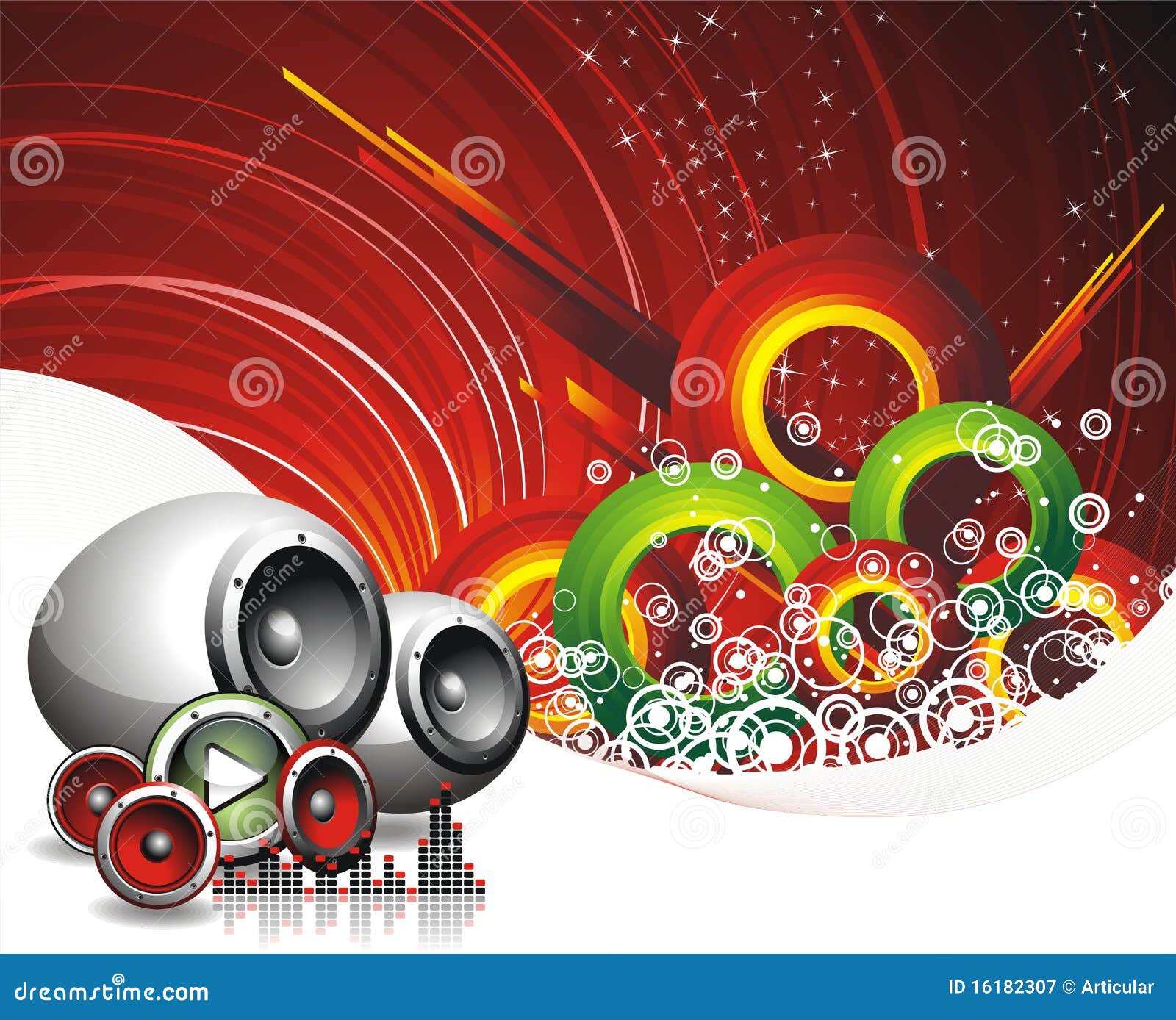 Vector Illustration for a Musical Theme Stock Vector - Illustration of ...