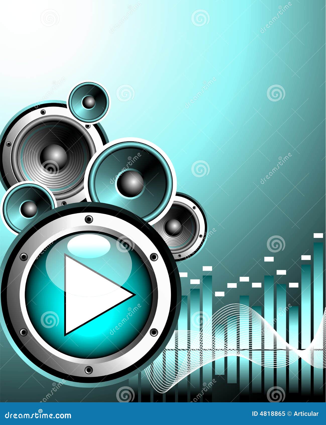 Vector Illustration for Musical Theme Stock Vector - Illustration of ...