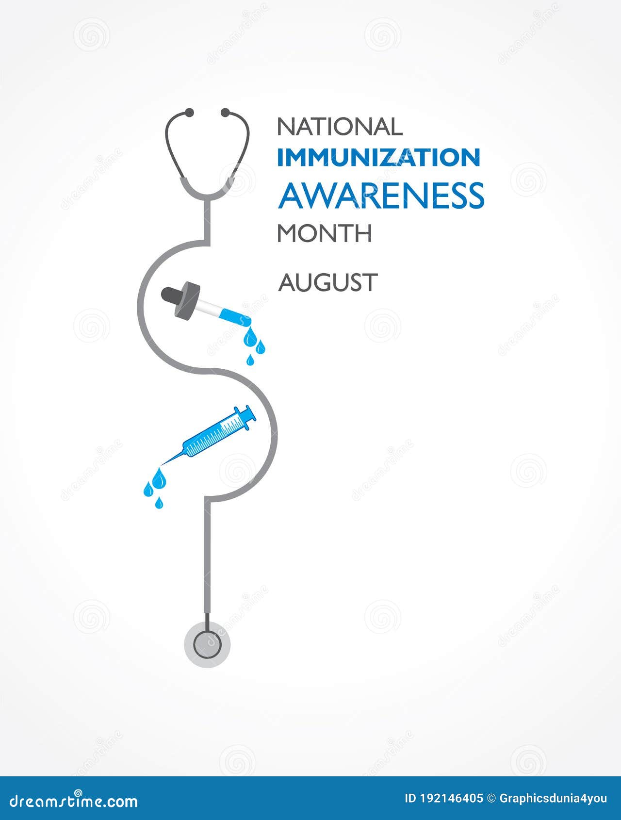 National Immunization Awareness Month Observed in August Stock Vector ... National Immunization Awareness Month Observed in August Stock Vector ...
