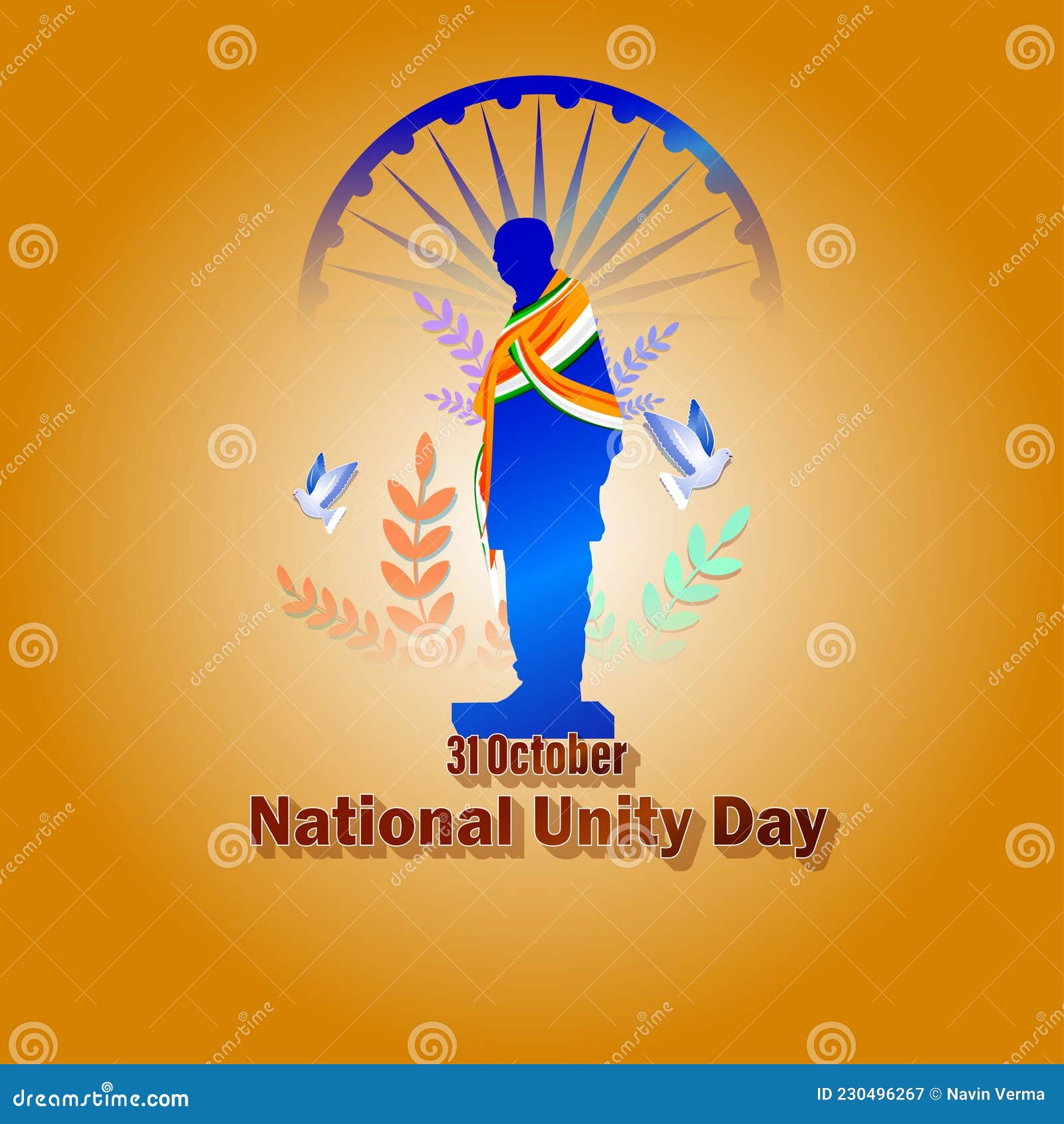 Vector Illustration for National Unity Day of India Stock Vector ...