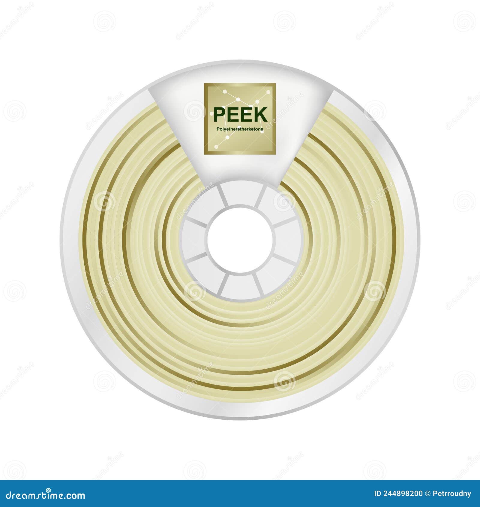 Polyether Ether Ketone Polymer PEEK, Molecular Structures, 3d Rendering ... Polyether Ether Ketone Polymer PEEK, Molecular Structures, 3d Rendering ...