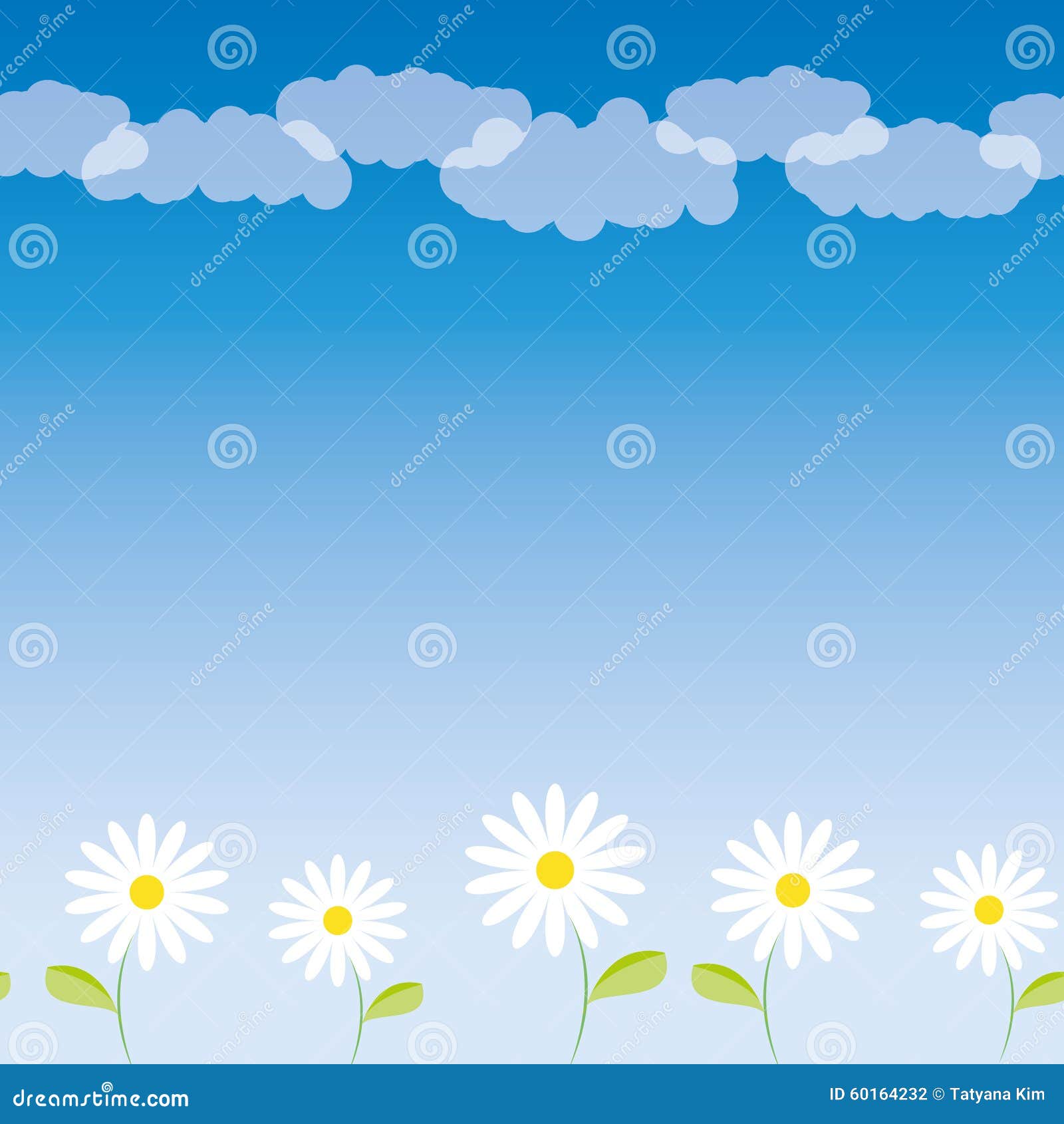 Vector Illustration of Nature Seamless Pattern Stock Illustration ...