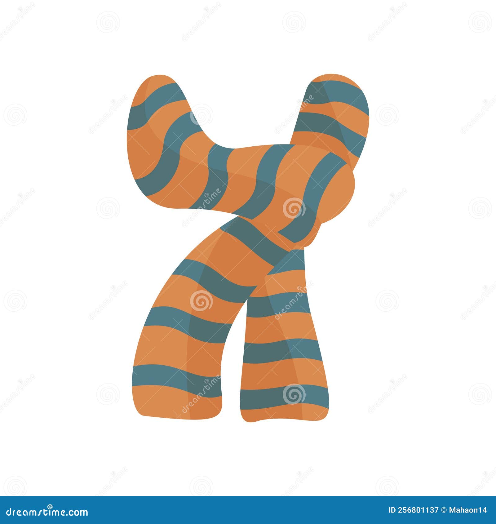 Vector Illustration of Neck Scarf Stock Vector - Illustration of ...