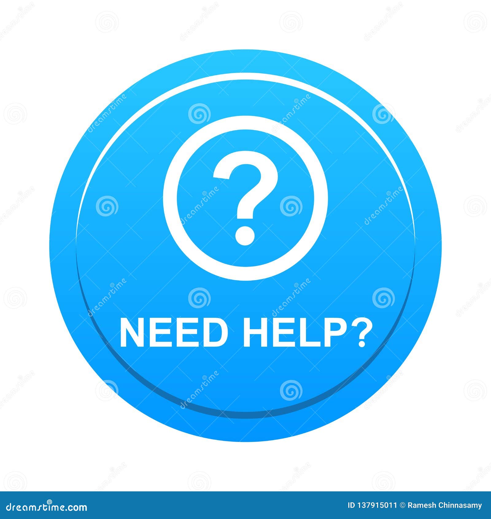Need help button stock vector. Illustration of colors - 137915011