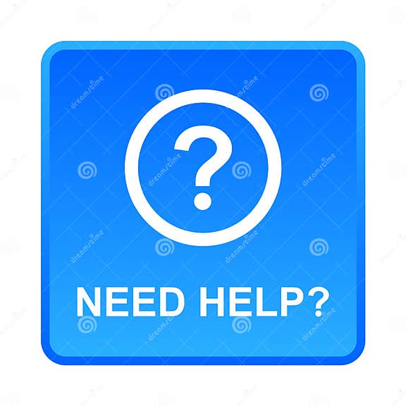 Need help button stock vector. Illustration of emergency - 137915343